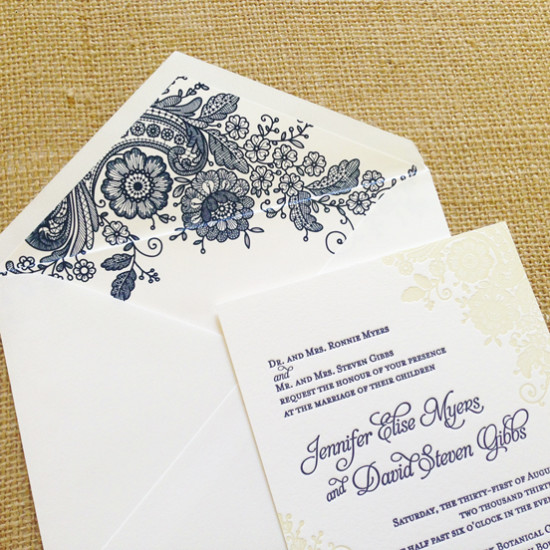 affordable letterpress wedding invitations