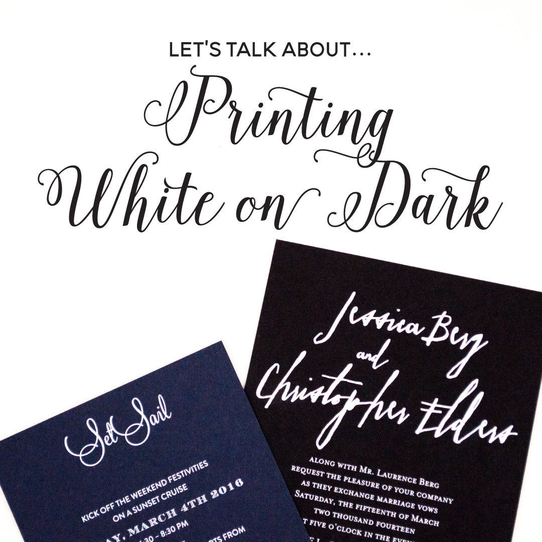 Printing White On Dark Paper A P Design Printing White On Dark Paper A P Design
